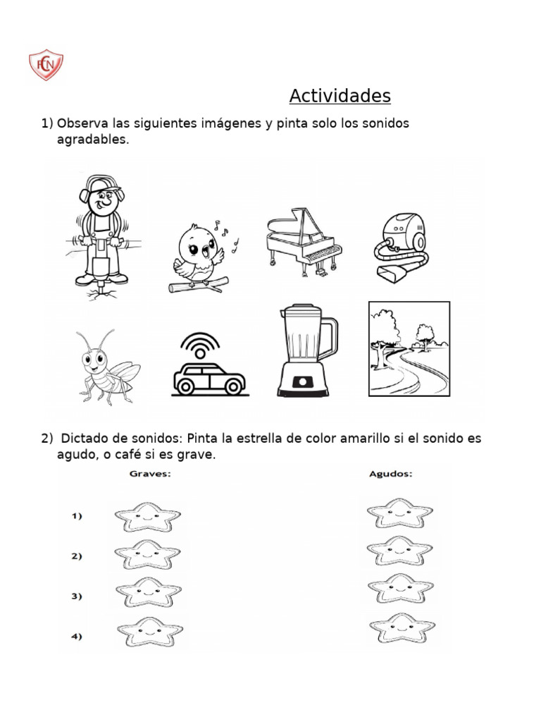Actividad sonido ruido y altura | PDF