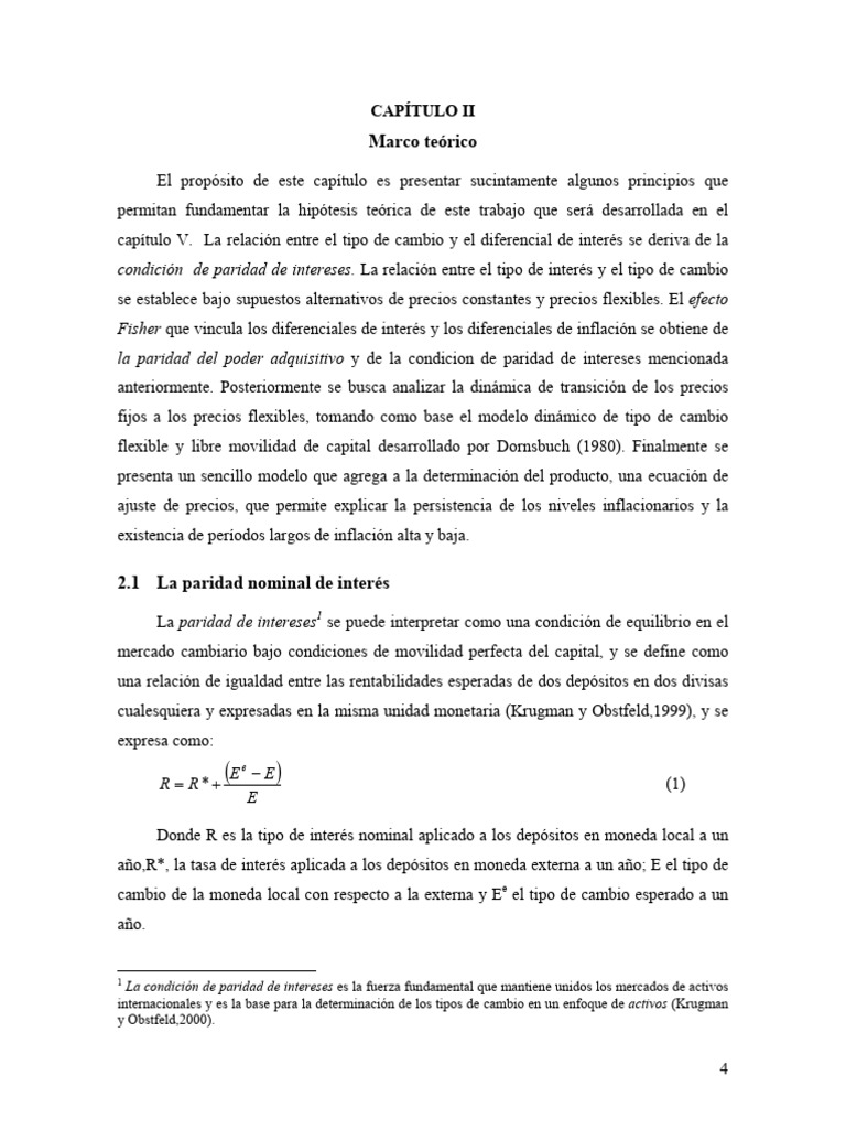 Capitulo2 Texto Bueno | PDF | Inflación | Tipo de cambio