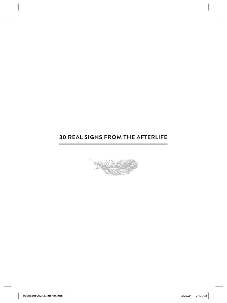 30 REAL SIGNS | PDF | Afterlife | Mediumship
