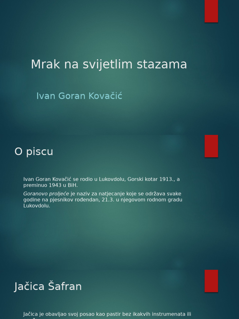 Mraknasvijetlimstazama Danijel Glavaš1 | PDF