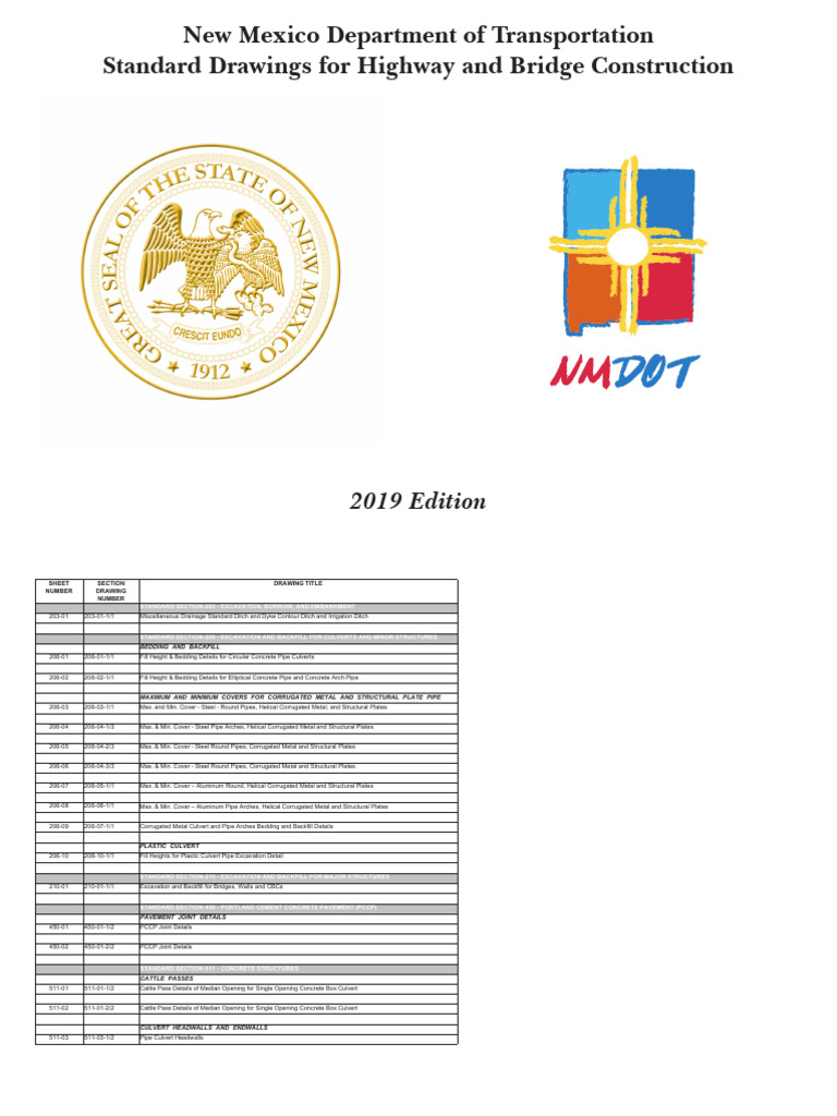 2019 Standard Drawings | PDF | Interchange (Road) | Traffic