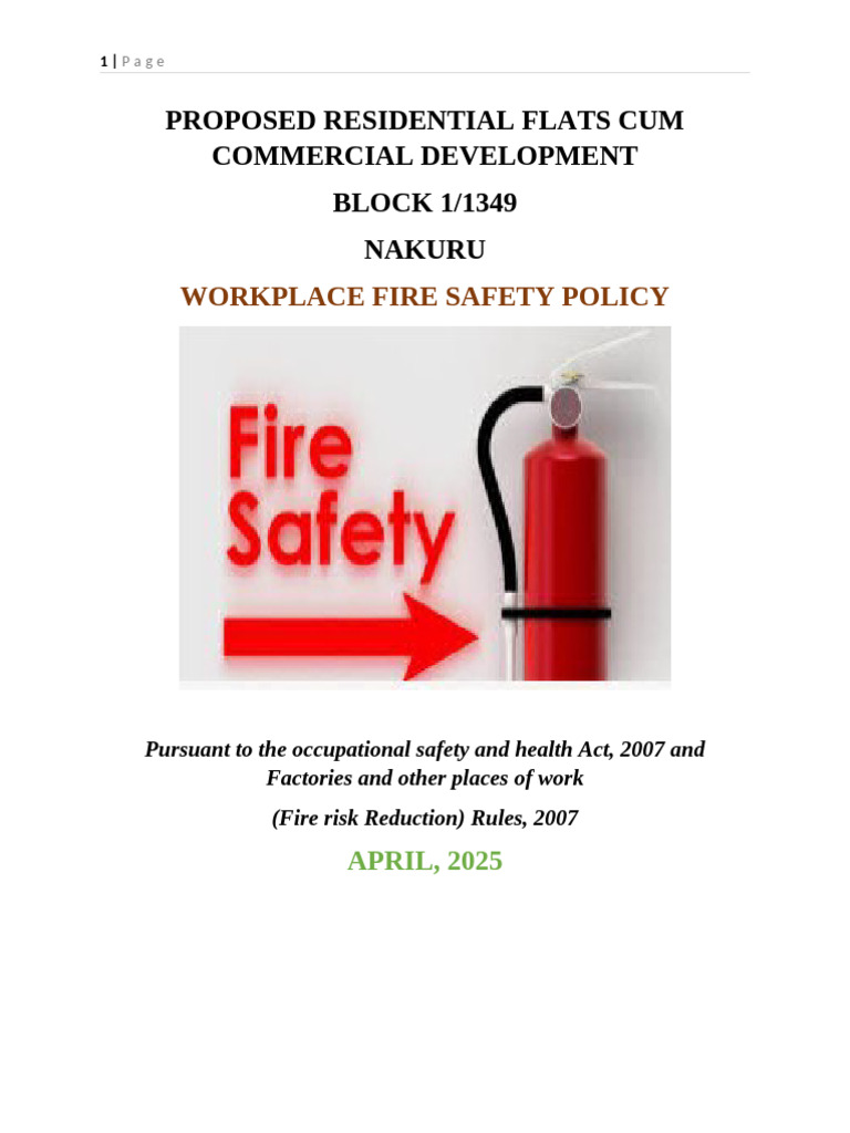 Fire Safety Policy for Residential Development | PDF | Fire Safety ...