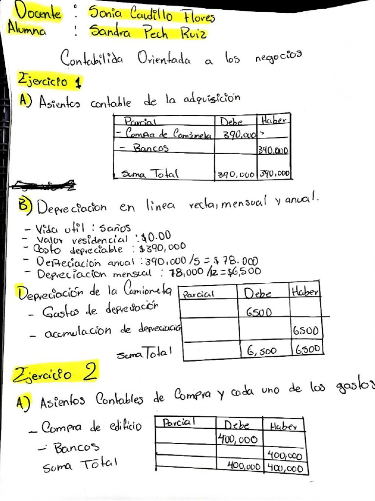 Asientos Contables | PDF
