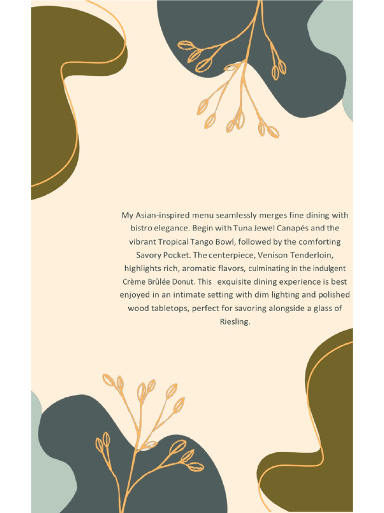 Wangmo, Ugyen 101492497 Efmk Recipes | PDF