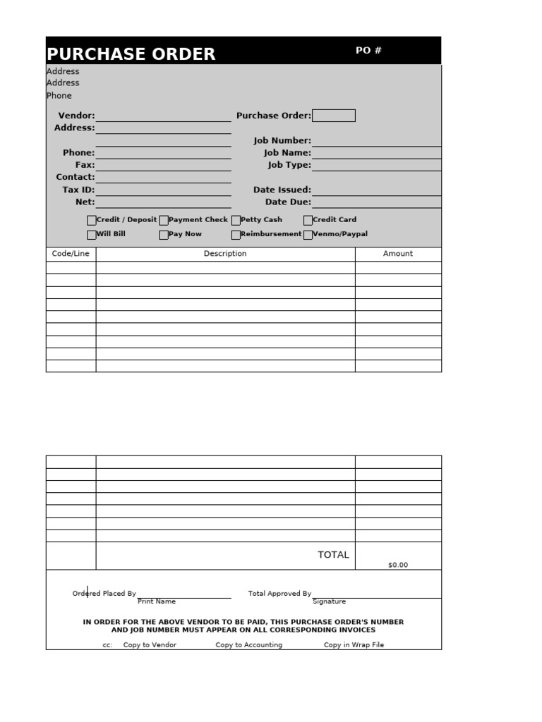 Purchase Order | PDF