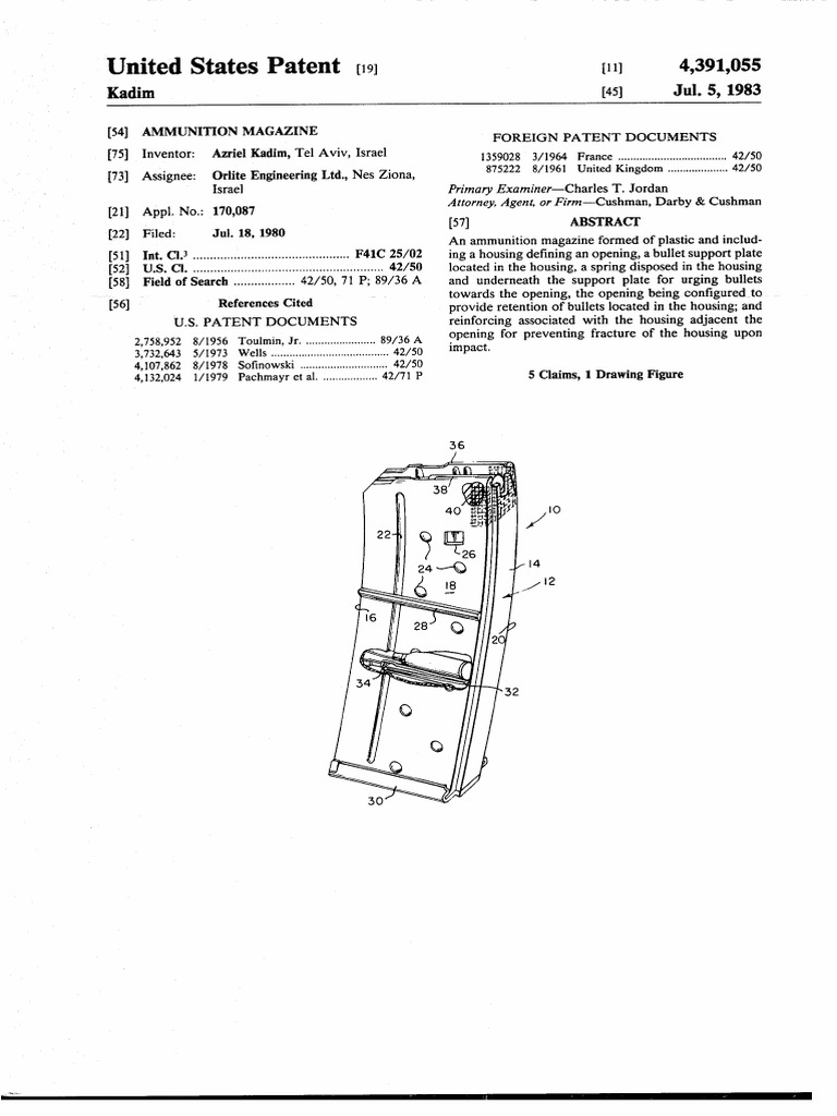 Reinforced Plastic Ammunition Magazine | PDF | Building Engineering ...
