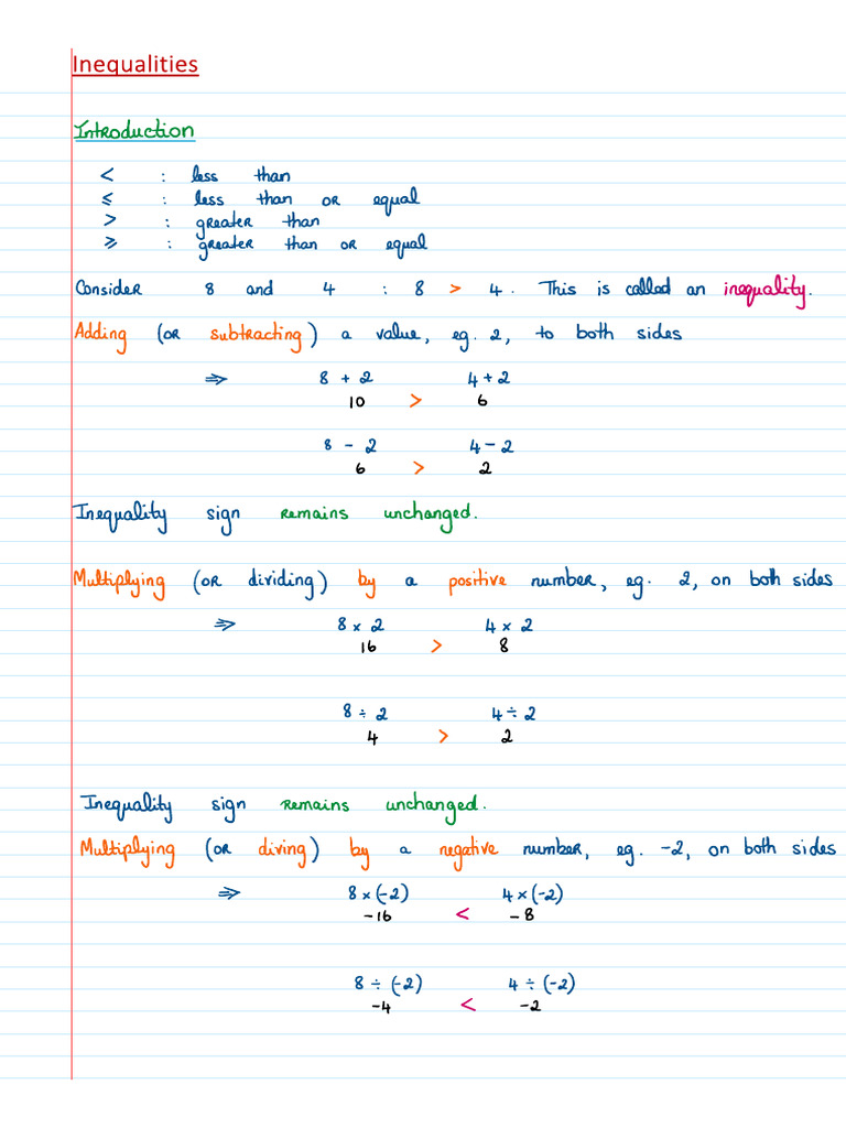 #01 Introduction to Inequalities | PDF
