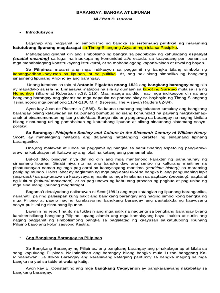 462100194-BARANGAY-Grou-2-Written-Report-docx | PDF