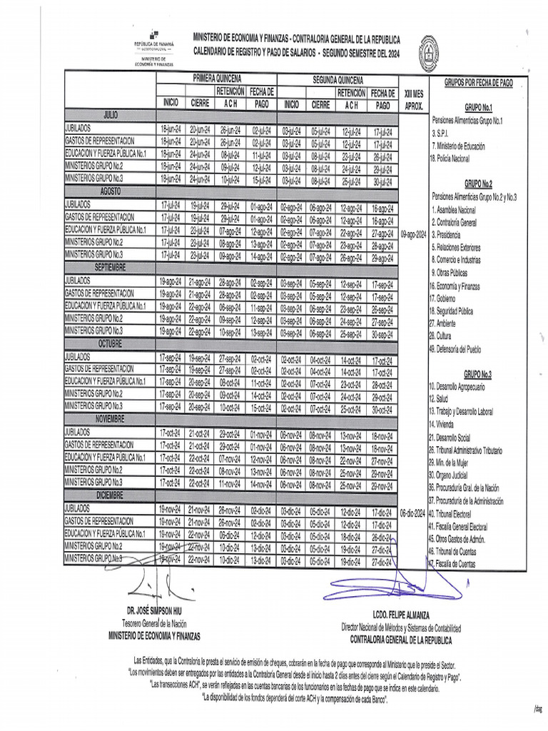 CALENDARIO-2DO-SEM-2024 | PDF