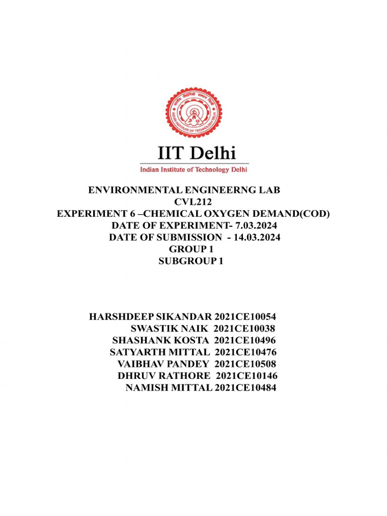 Cod Lab Report | PDF