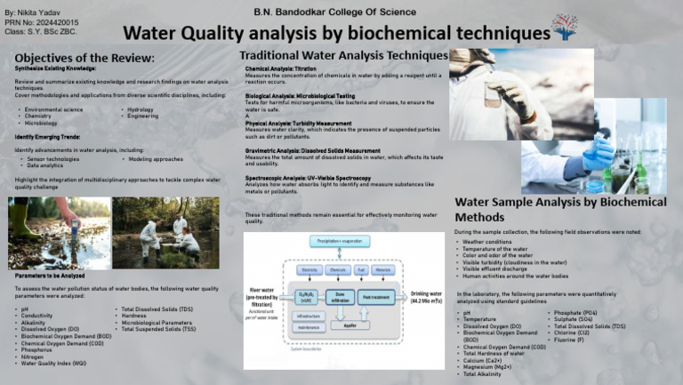 Biochemical Water Quality Analysis Techniques | PDF | Water Quality | Water