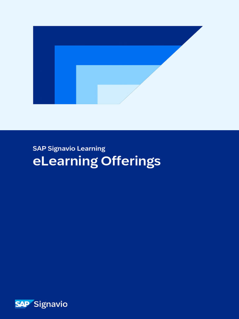 EN_SAP Signavio ELearning Catalog | PDF | Educational Technology | Business Process
