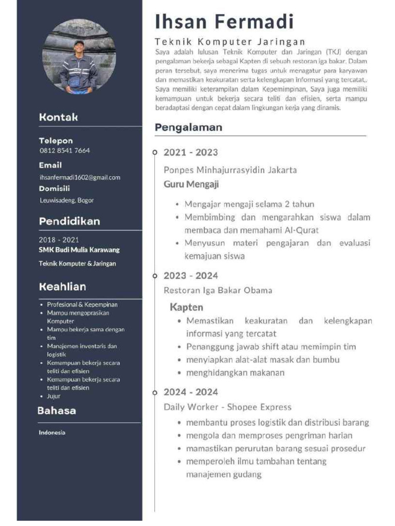 CV - IhsanFermadi.pdf 20240904 140109 0000 | PDF