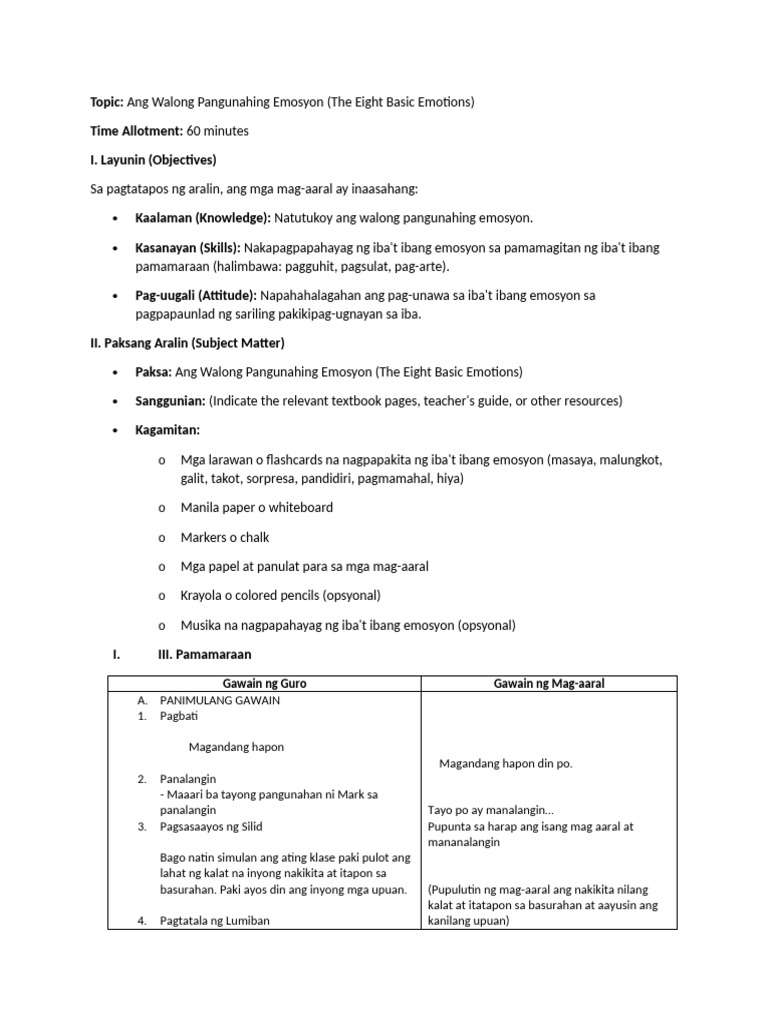 8 Emosyon | PDF