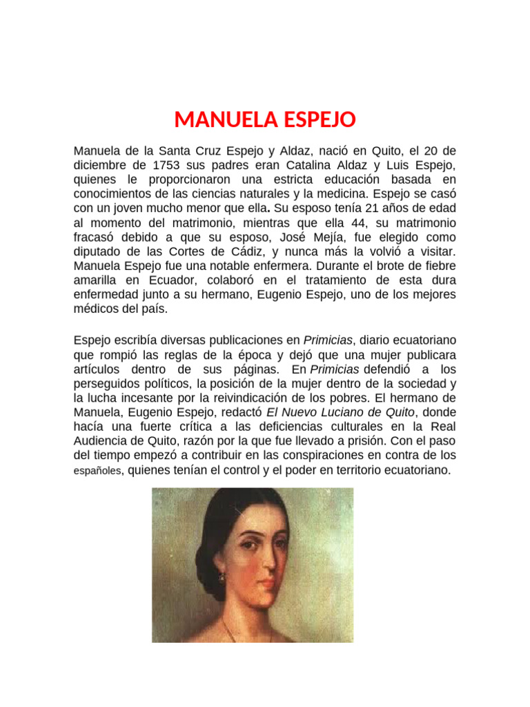 Manuela Espejo | PDF