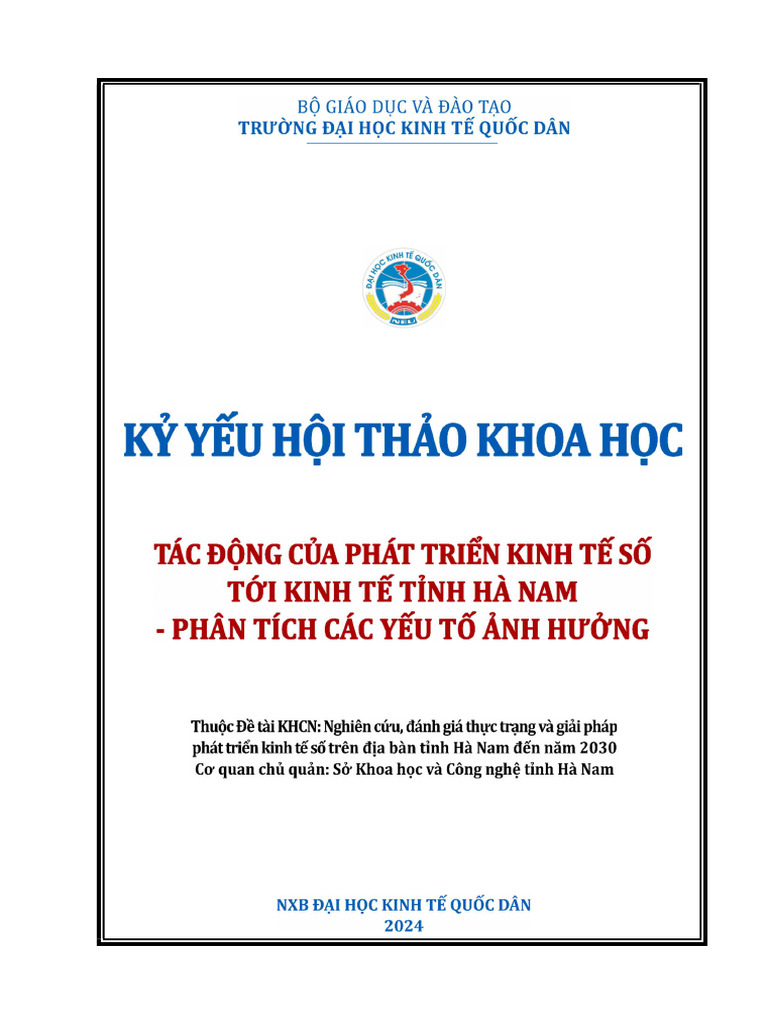 Kỷ yếu Hội thảo KH KTS Hà NamCRCEB | PDF