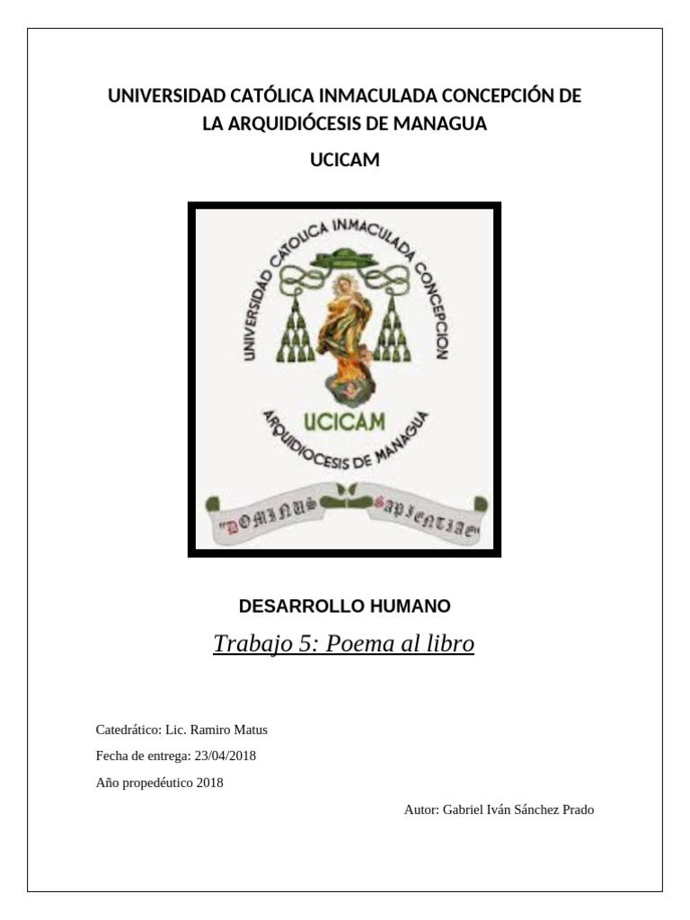 Poema al libro: un homenaje literario | PDF