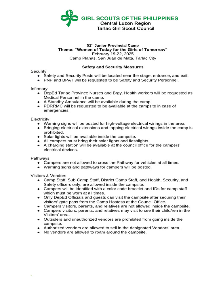 Safety and Security Measures | PDF