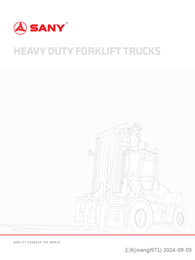 SANY FORKLIFT | PDF | Forklift | Crane (Machine)