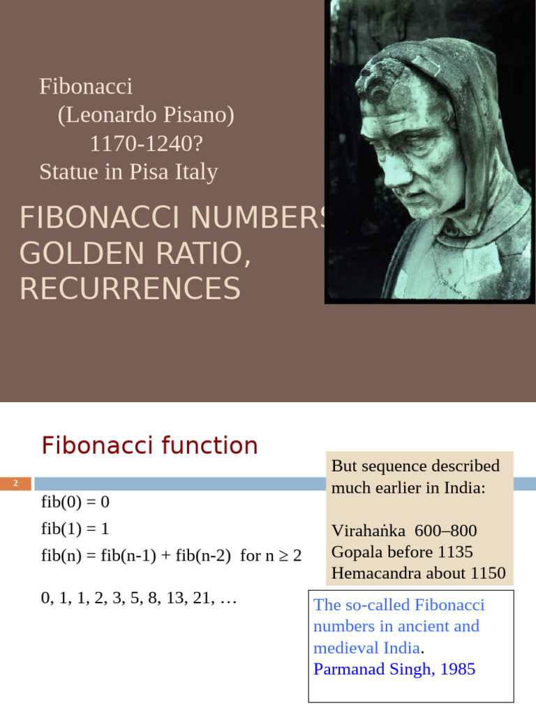 Fibonacci Numbers and Golden Ratio Insights | PDF | Leaf | Mathematics
