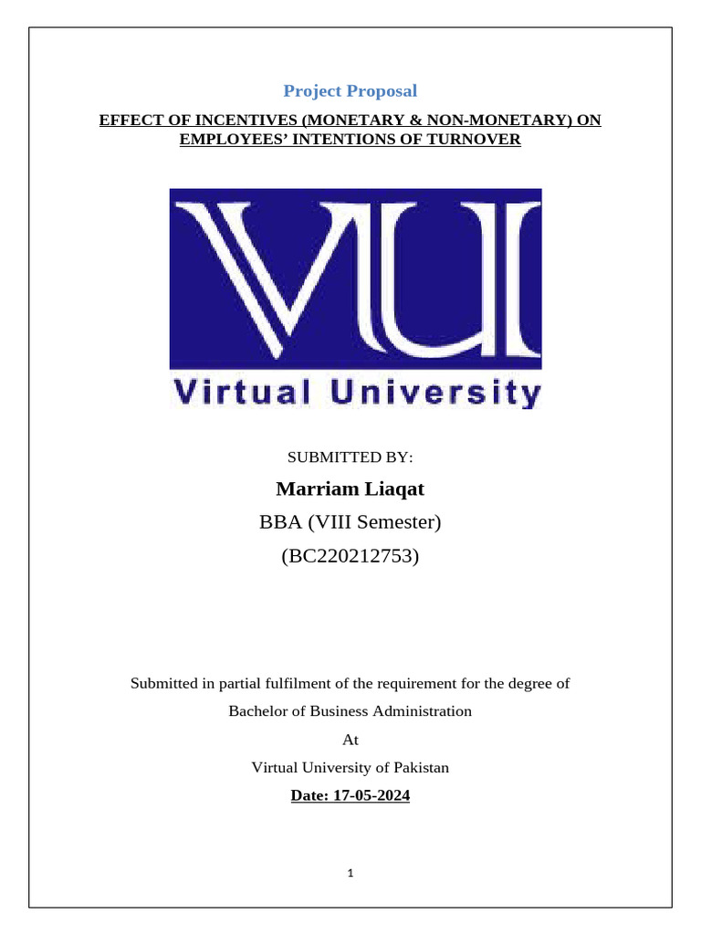 Last Project Proposal Uploaded | PDF | Incentive | Behavioural Sciences