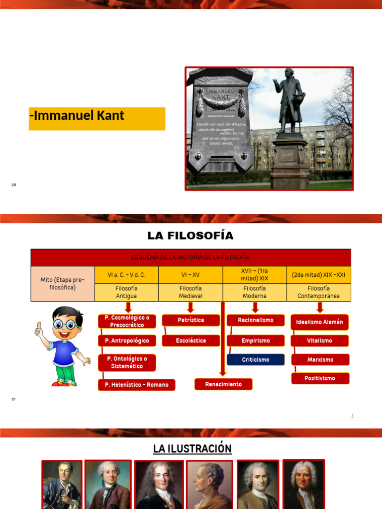 S9-Filosofía Moderna Criticismo.pptx | PDF | Immanuel Kant | A priori y a posteriori