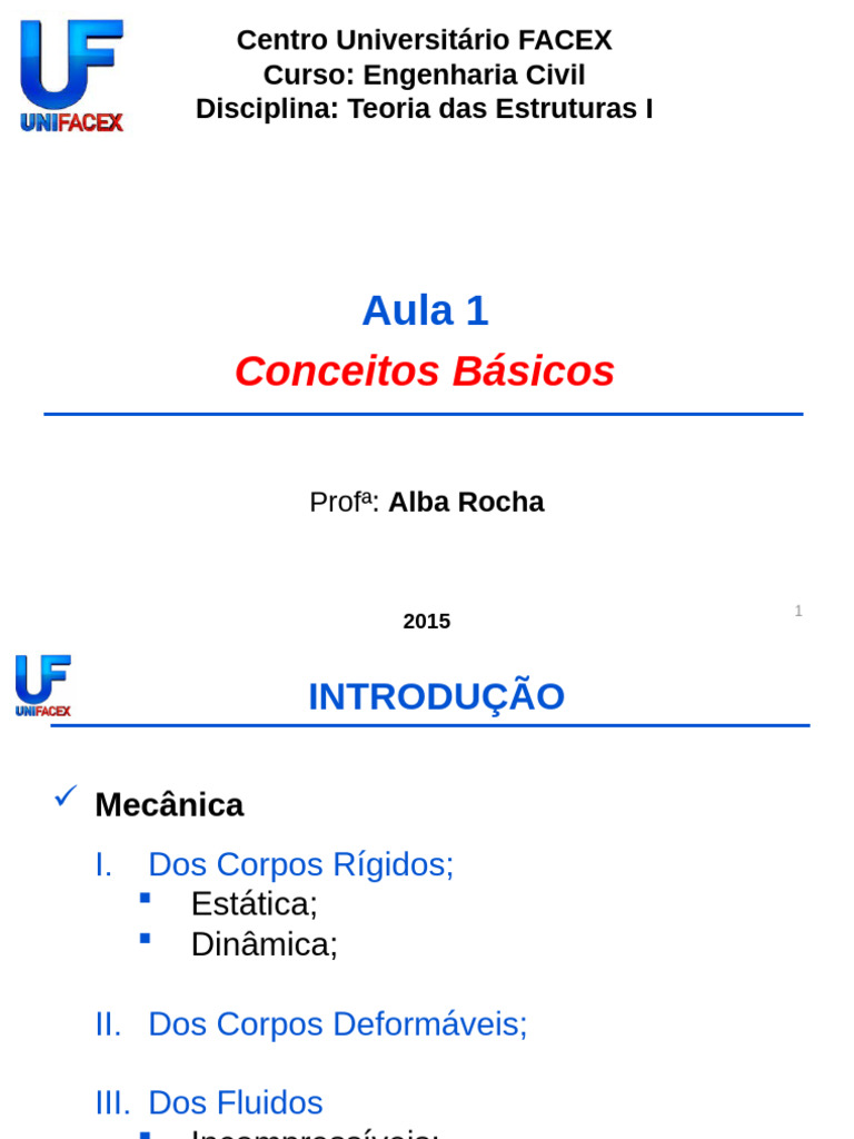 Aula 1 - Conceitos Básicos | PDF | Física | Mecânica