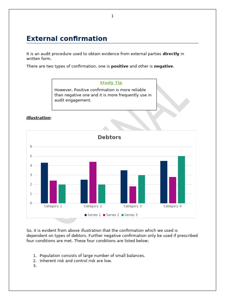 External confirmation | PDF