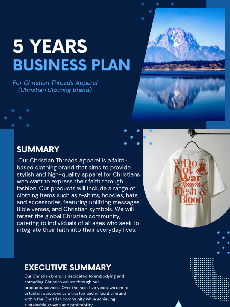 5 Years Business Plan Presentation | PDF | Brand | Clothing