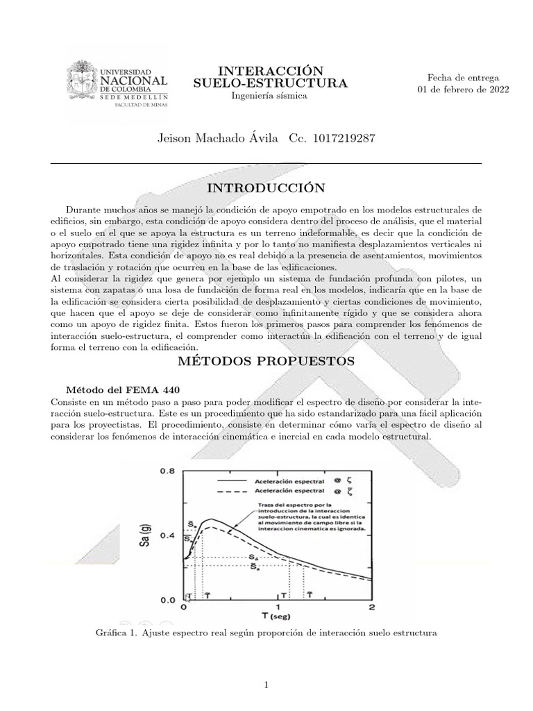 Interacci N Suelo Estructura | PDF | Rigidez | Física