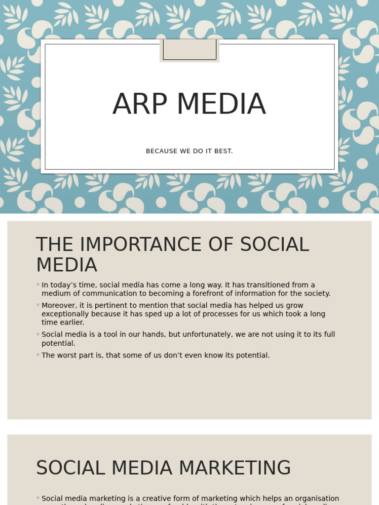 Arp Media | PDF