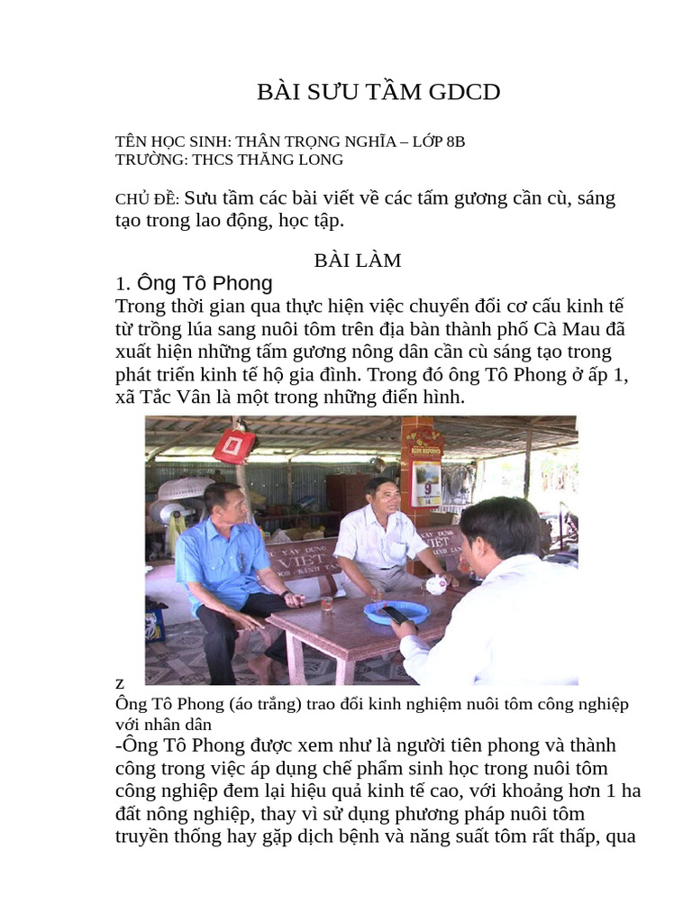 BÀI SƯU TẦM GDCD | PDF