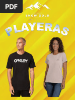 Tabla de Tallas de Playeras | PDF