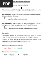 Identifier le réactif limitant en chimie | PDF