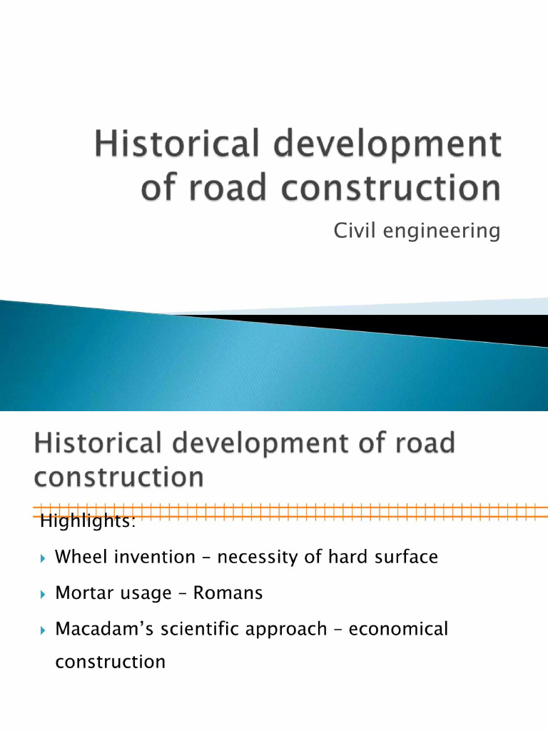 Historical Development of Roadways | PDF