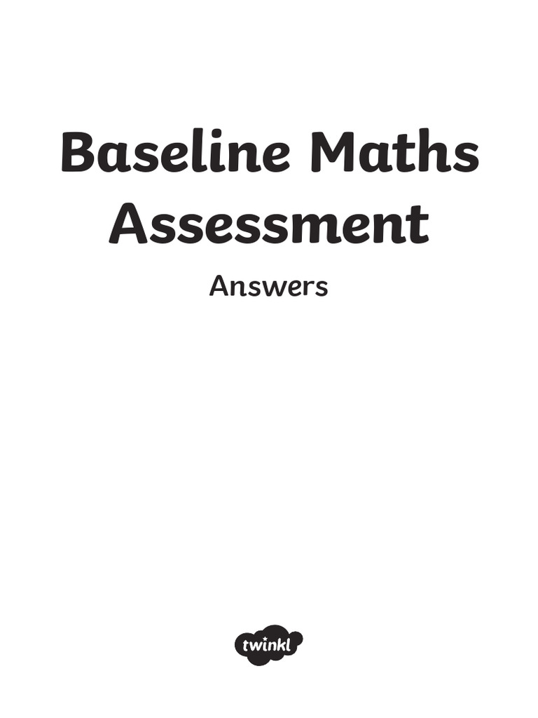 Grade 4 Baseline Maths Assessment - Answer Booklet | PDF | Numbers ...