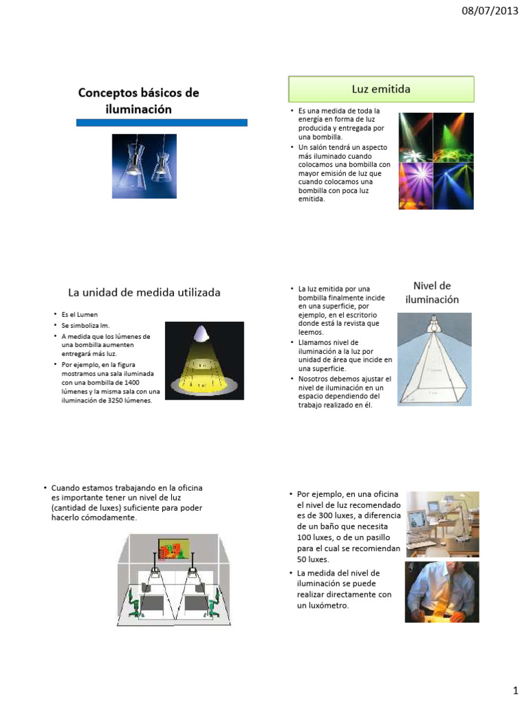 conceptos_básicos_de_iluminación | PDF | Bombilla incandescente | Encendiendo