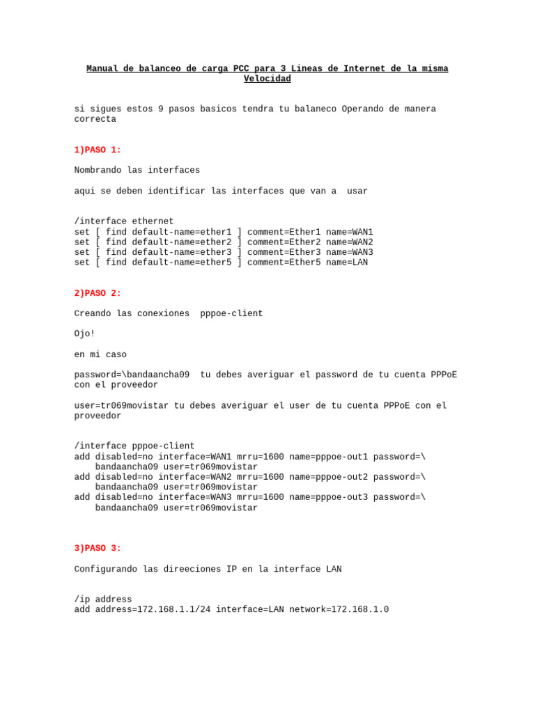 02balanceo de Carga PPC Router Modo Bridge | PDF | Communications ...
