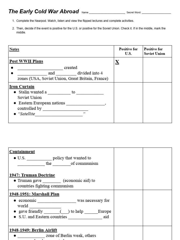The Early Cold War Abroad Notebank v2 25 | PDF