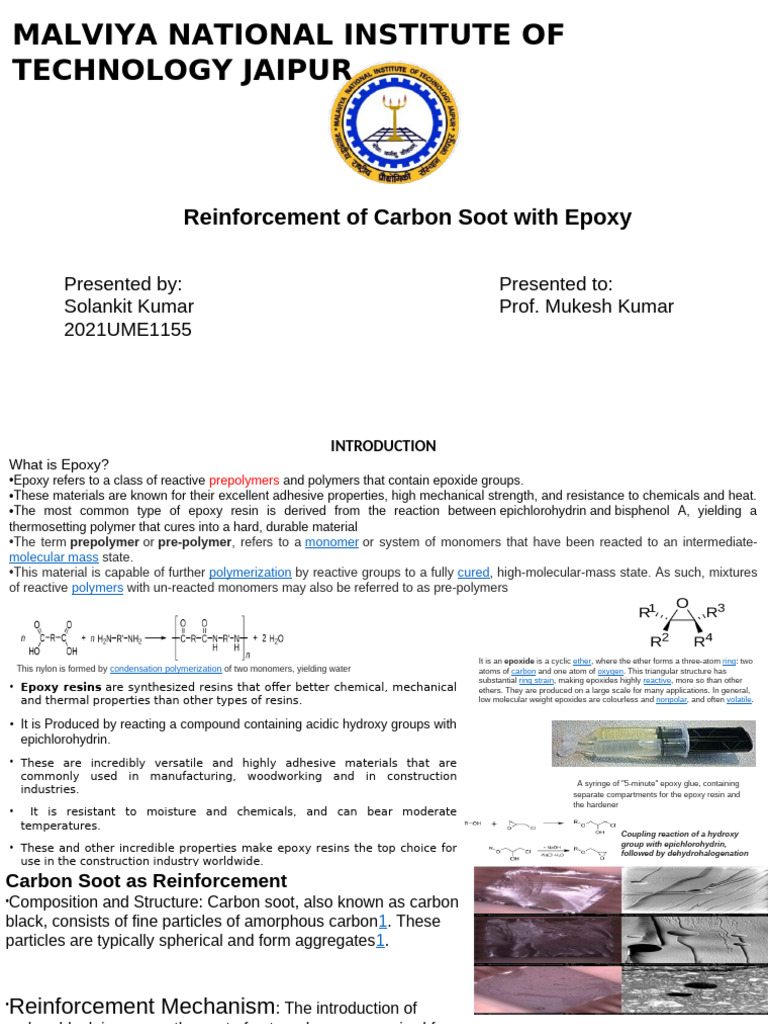 Carbon Soot Reinforced Epoxy Analysis | PDF | Epoxy | Composite Material