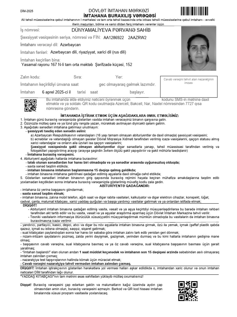 Dünyamal Yeva P Rvan SAH B: Mtahan | PDF