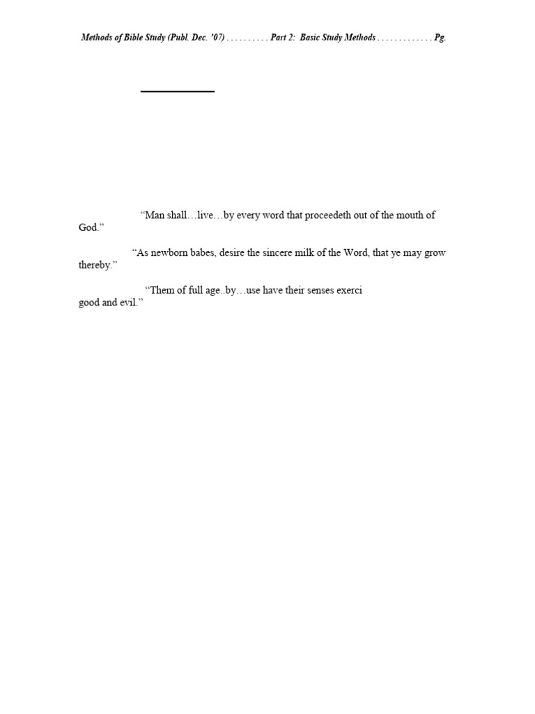 MBS - Part 2 - Basic Study Methods | PDF | Book Of Genesis | Jesus