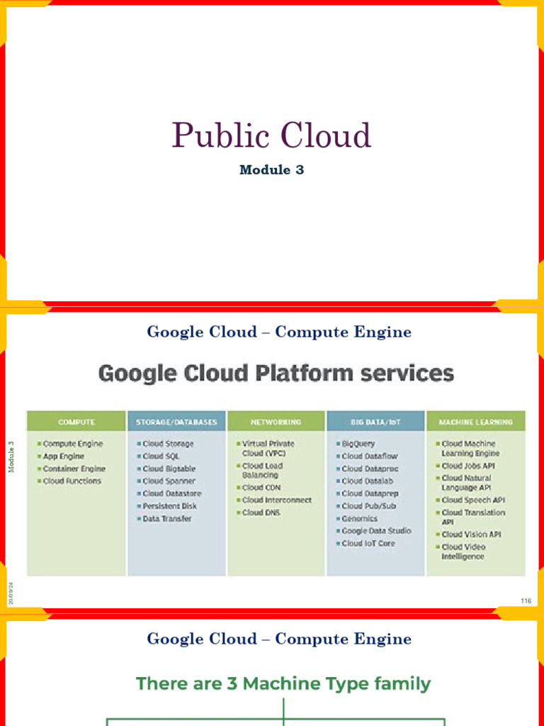 7-GCS Compute, Storage and Network Services-22!08!2024 | PDF | Cloud ...