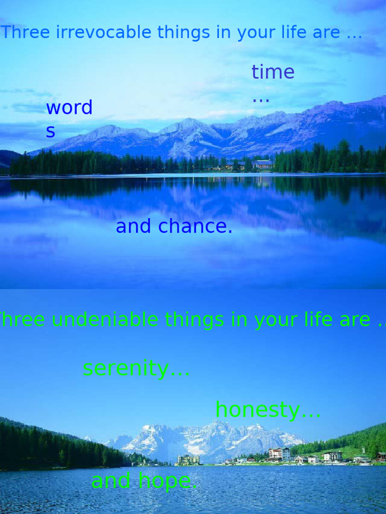 Life's Essentials: Love, Honesty, Hope | PDF