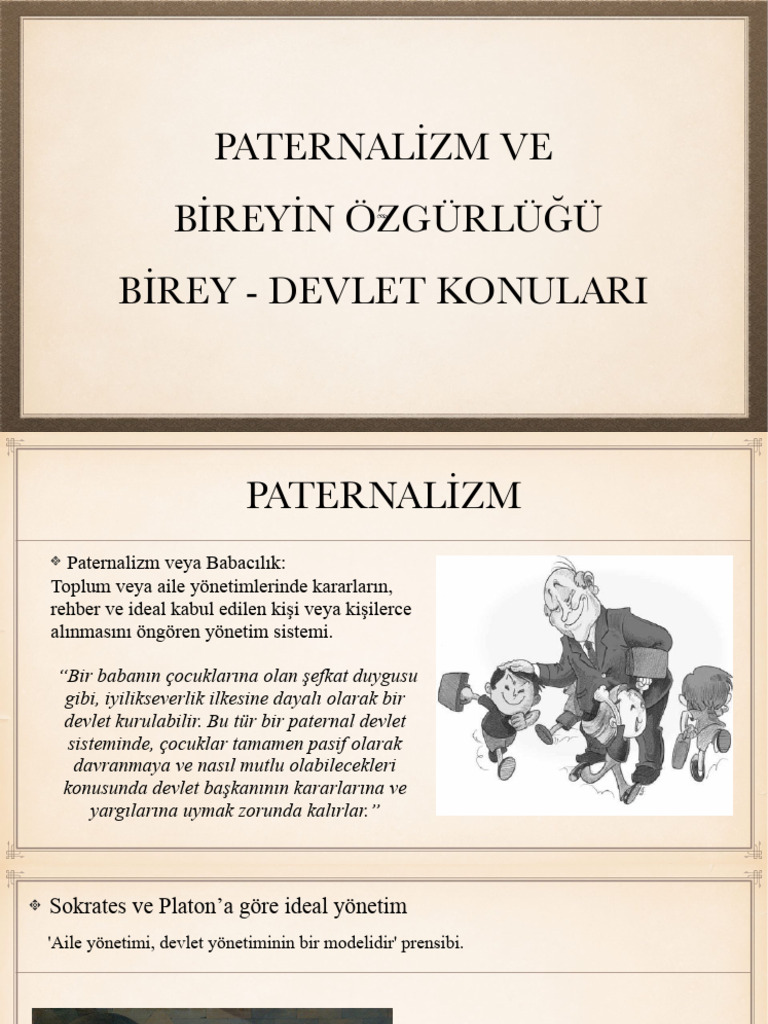 Birey-Devlet (Paternalizm) | PDF