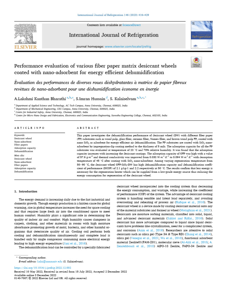 Performance Evaluation of Various Fiber Paper Matrix de 2023 ...