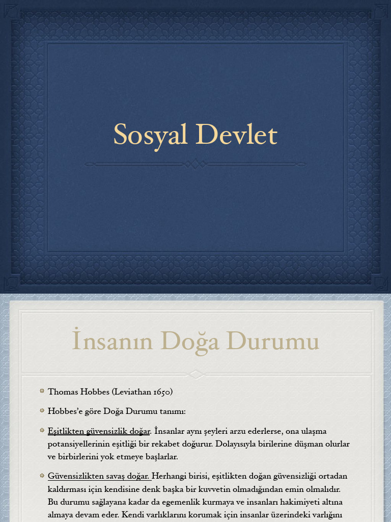Sosyal Devlet | PDF
