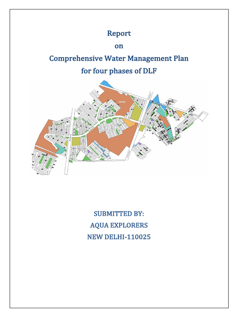 Aqua-Comprehensive Water Management Plan | PDF | Aquifer | Groundwater
