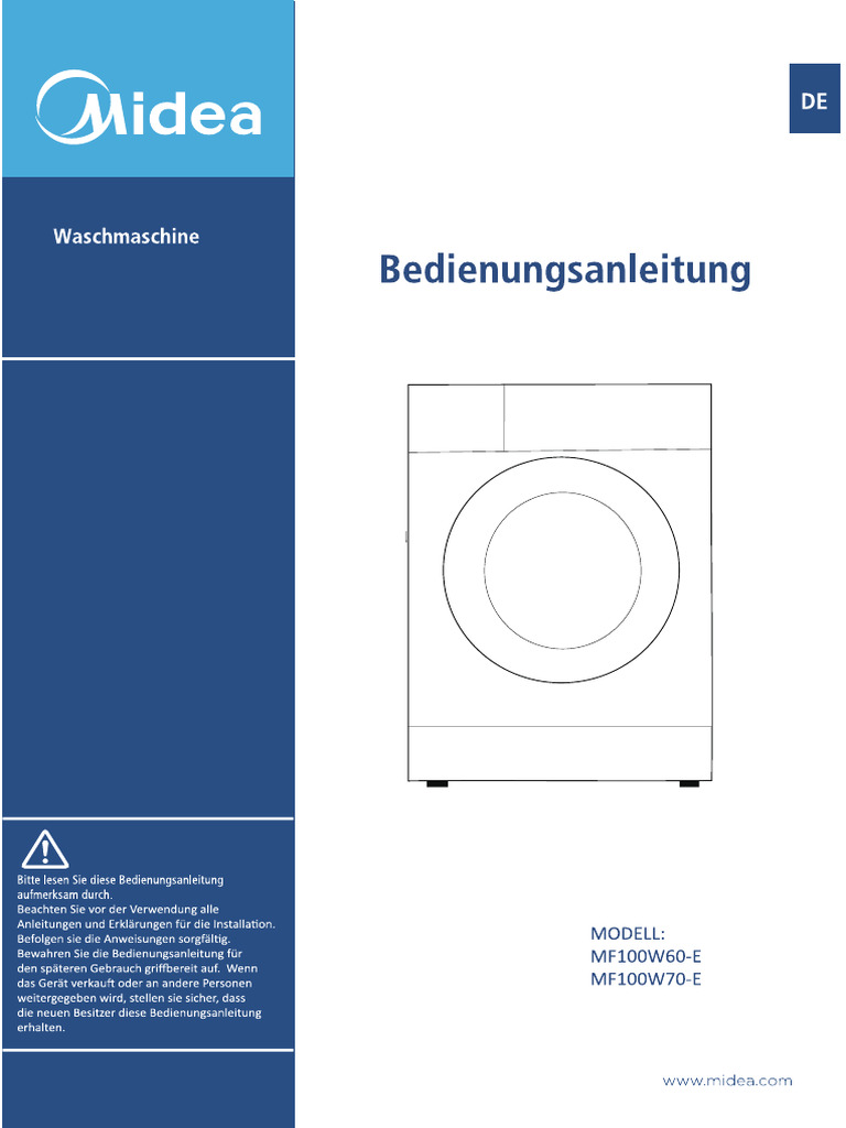 Manual Lavadora Midea | PDF
