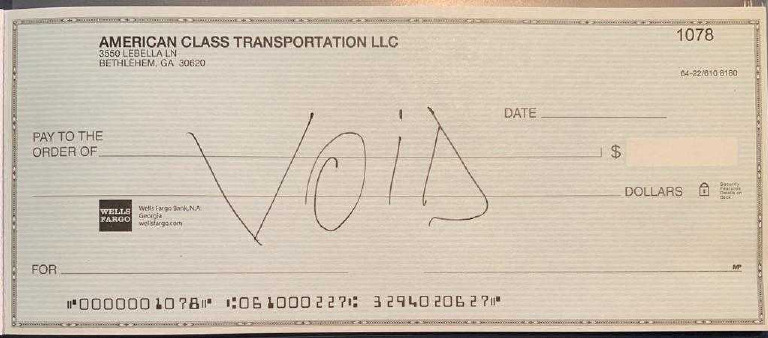 Voided Check | PDF